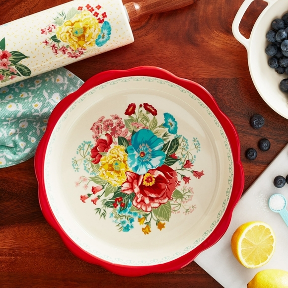 The Pioneer Woman | Other | New Pioneer Woman Fancy Flourish Pie Pan ...